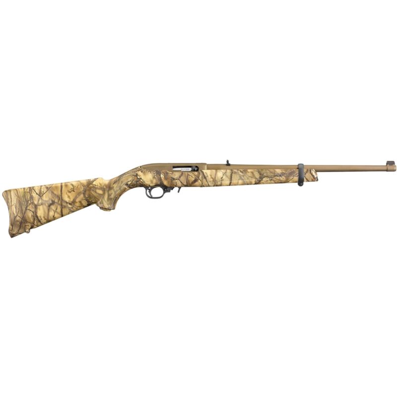 Ruger 10/22 22LR 18.5″ 10RD Go Wild Camo Burnt Bronze Cerakote TALO ...